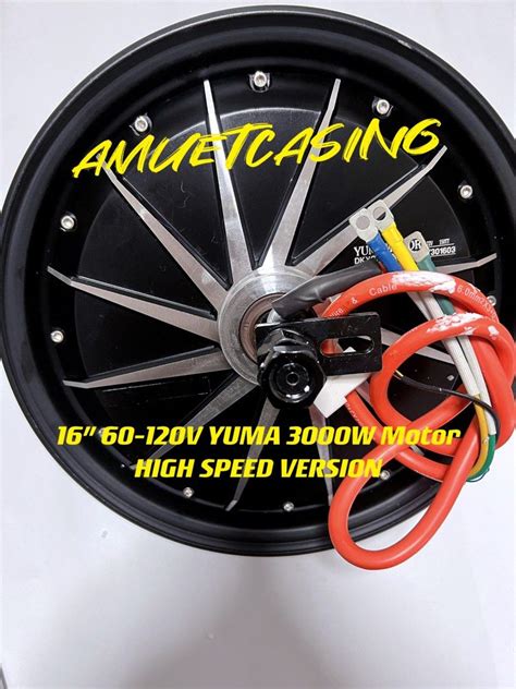 16 Inch 3000w 60v 120v Yuma Motor High Speed Version Blue Tag Suv7 Suv8