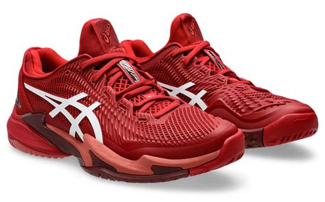 Mens Shoes Asics Court Ff 3 Novak Red Tennis Zone Tennis Shop