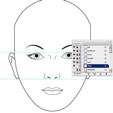 Illustrator School Modeling The Human Face In Illustrator