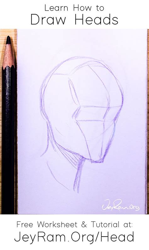 How To Draw The Head From Any Angle Step By Step Tutorial For Beginners Drawing The Human