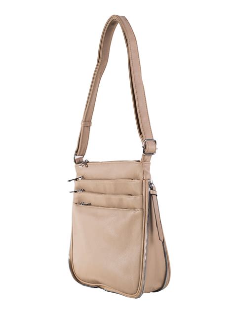 Малка чанта за през рамото с три външни джоба с цип Trendo Bg