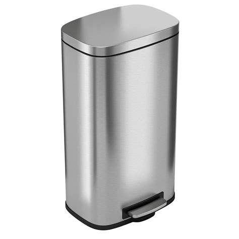 Itouchless Softstep Stainless Steel Rectangular Step Pedal Trash Can