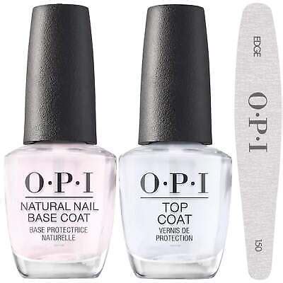 Opi Three Piece Top And Basecoat And 150 File Set Three Piece Set Ebay Uk