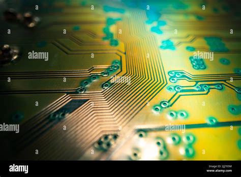 Technology Background With Circuit Board Electronic Computer Hardware