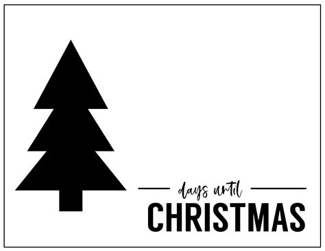 Free Printable Days Until Christmas Countdown Paper Trail Design