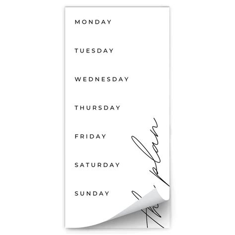 Magnetic Notepad Menu Meal Weekly Planner Etsy