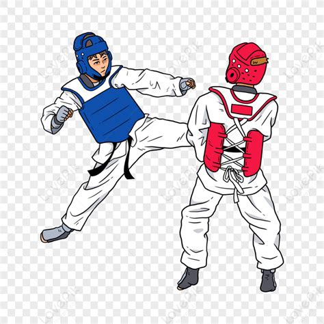 한국 전통 쿵푸 태권도 일러스트 대회 전통문양스포츠대한민국 Png 일러스트 무료 다운로드 Lovepik
