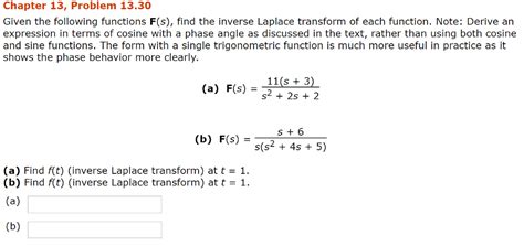 solved chapter 13 problem 13 30 given the following