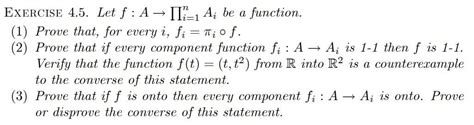 ExERCiSE Let F Ai NAi Be A Function Chegg