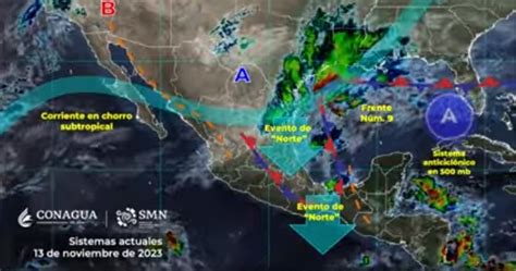 Hoy se pronostican intervalos de chubascos en áreas de Hidalgo Conagua