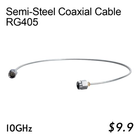 Sma Male To Sma Male Stainless Steel Connector Semi Steel Coaxial Cable