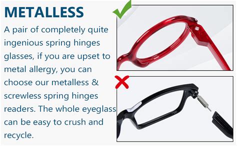 Eyekepper Huge Round Reading Glasses With Screwless Spring