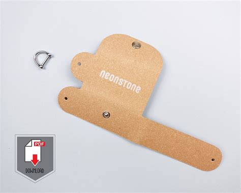 Leather Keychain Pattern Pdf Keychain Template For Men Diy Christmas