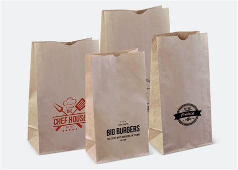 Brown Paper Pouches Printing Grocery Paper Pouches Paper Bags