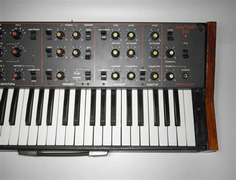 Matrixsynth Altair 231 Soviet Analog Synthesizer With Midi Ussr Russian Minimoog Audio Demo