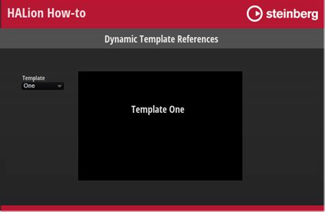 Dynamic Template References Halion 7130