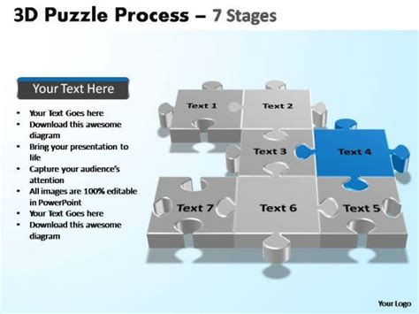 PowerPoint Process Education Puzzle Process Ppt Templates