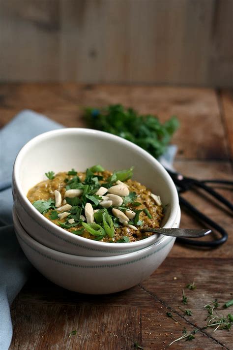 Indiase Linzencurry Met Rode Linzen Vegetarisch