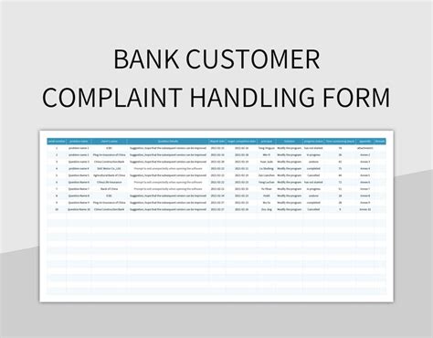 Free Customer Complaint Templates For Google Sheets And Microsoft Excel