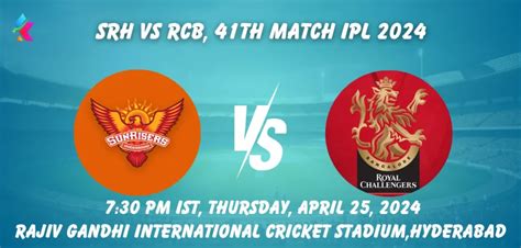Srh Vs Rcb Records And Head To Head At Rajiv Gandhi International Cricket