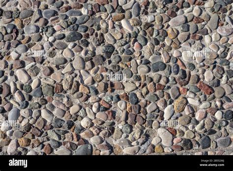 Pavement Pebble Pathway Pattern Texture Background Old Style Stone