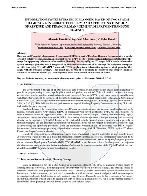 1604947 Jurnal Eproc Pdf Enterprise Architecture Strategic Planning