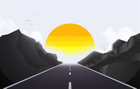Road Mist Sun Landscape Minimal K Wallpaper Hd Artist Wallpapers K