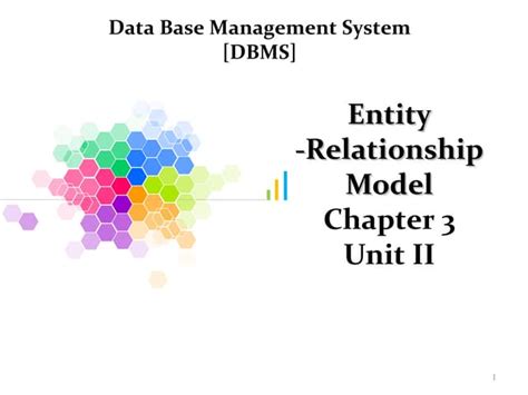 Dbms Ii Mca Ch3 Er Model 2013 Ppt