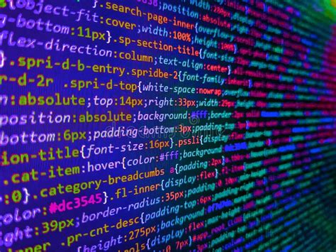 New Technology Revolution Displaying Program Code On Computer SEO