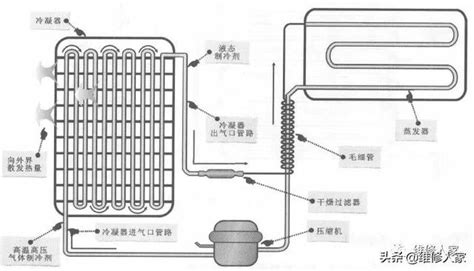 電冰箱冷凝器的結構及原理知識 每日頭條
