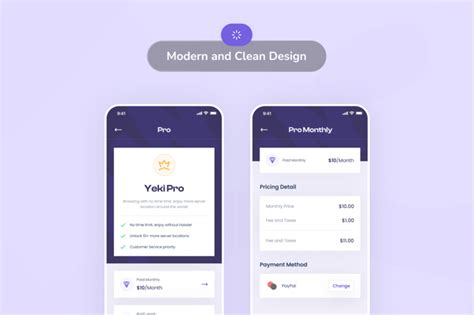 Yeki Pricing Mobile App Ui Ux And Ui Kits Ft Pricing
