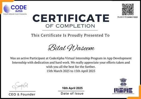 Webdevelopment Internshipcompleted Codewithalpha Frontend Backend Bilal Waseem