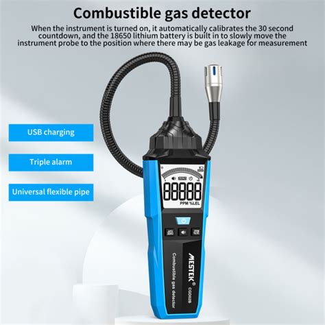 Combustible Gas Detector Gas Analyzer Lpg Instrument Flammable Gas Leak