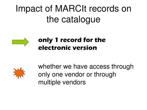 Ppt Marcit Records For E Journals Project To Implement Marcit Service