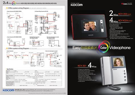 Схема подключения домофон Kocom