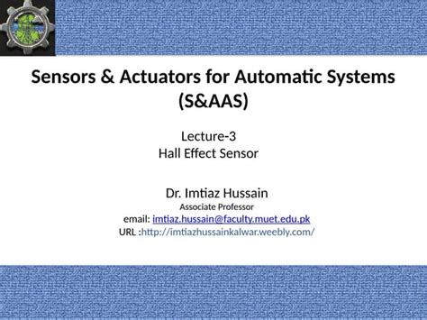 Lecture 3 Sensors And Actuators For Automatic Systemspptx