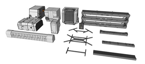 Sci Fi Architecture Elements Collection 30 3d Model By Chtazi