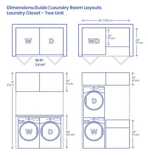 Laundry Room Layout Dimensions With Two Washers And One Dryer 洗衣机