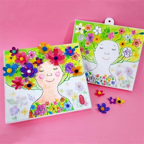 아이월드 에바알머슨 행복한미소 봄 명화액자만들기 4인용 방과후수업 미술활동 완구
