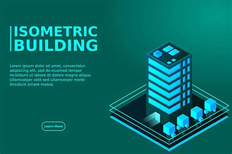Isometric Vector Of Modern Smart City Infrastructure House