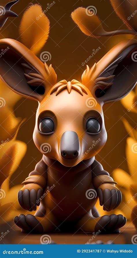3d Kangaroo Cartoon Character Design Illustration Ai Generated Stock