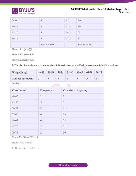 ncert solutions for class 10 maths exercise 14 3 chapter 14