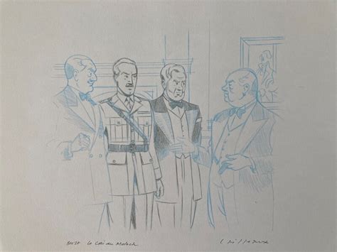 Christian Cailleaux Le Cri du Moloch Blake et Mortimer Œuvre originale