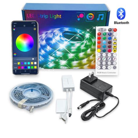 M M M M Dream Colour RGB LED Light Strip With Remote Bluetooth