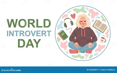 World Introvert Day January 2 Holiday Concept Template For Background Banner Card Poster
