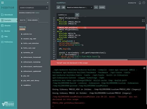 Arduino Nfc Pn532 Erreur Je Narrive Pas à Compiler Le Code D