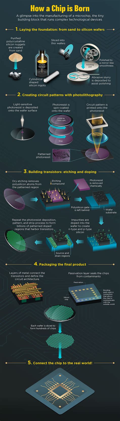 Infographic How A Chip Is Born