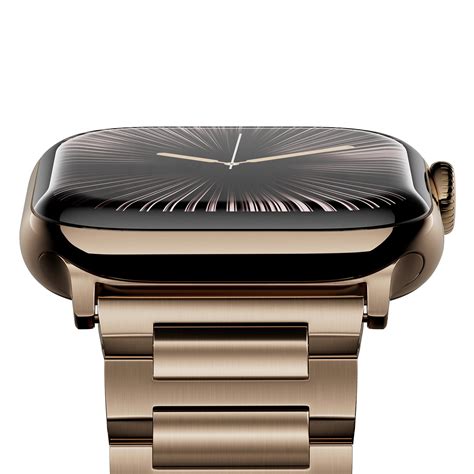 Titanium Apple Watch Band Gold Sandmarc