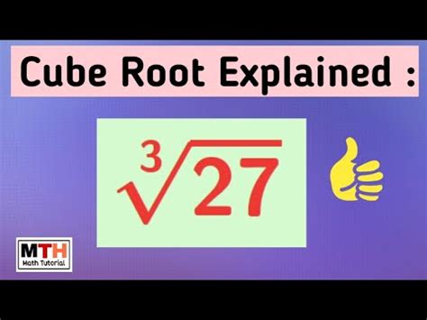Cube Root Of 27 Explained YouTube