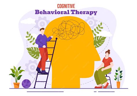 Premium Vector Cbt Or Cognitive Behavioural Therapy Vector